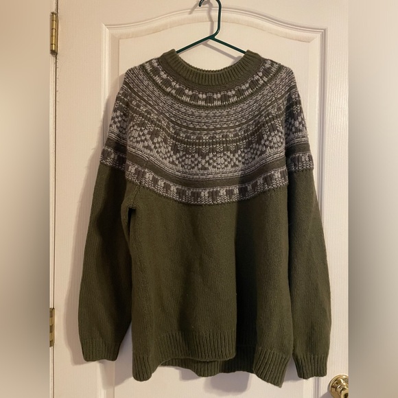 Treasure & Bond | Sweaters | Nwt Treasure Bond Olive Green Fair Isle ...